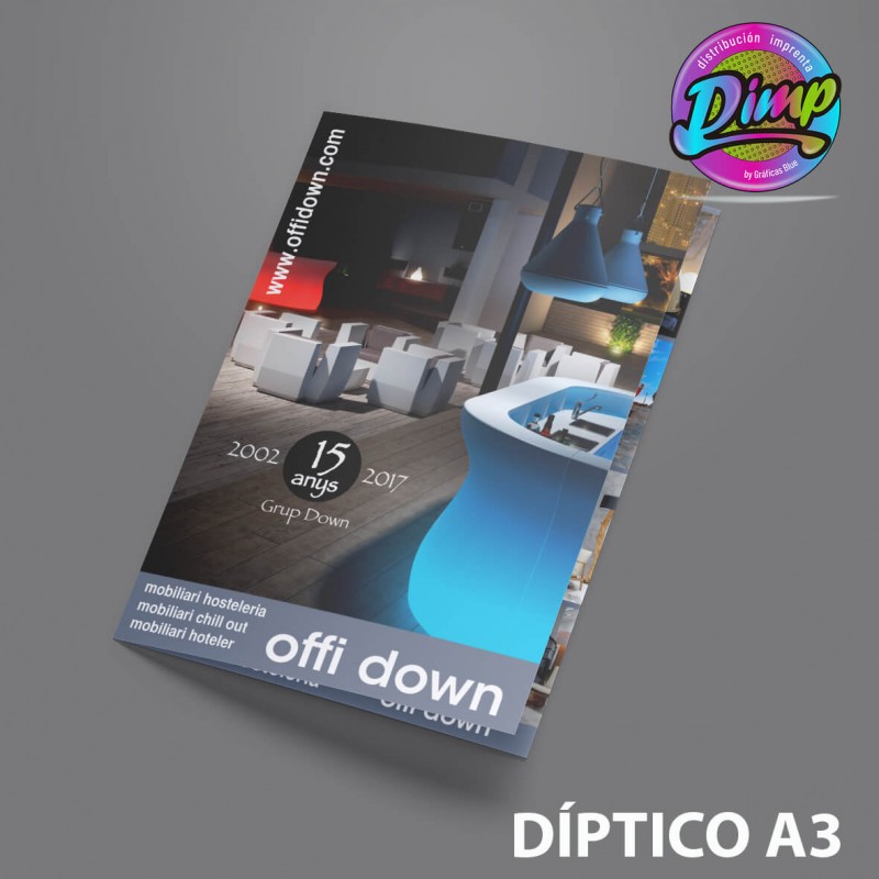 Impresión de tripticos- dípticos A4 baratos. Envios a toda España